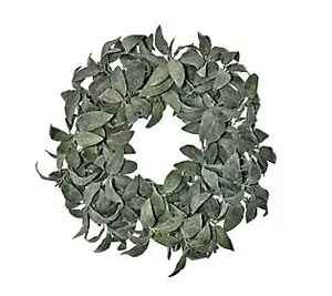 VALERIE PARR HILL Flocked Salvia Wreath 16' Valerie - One-color
