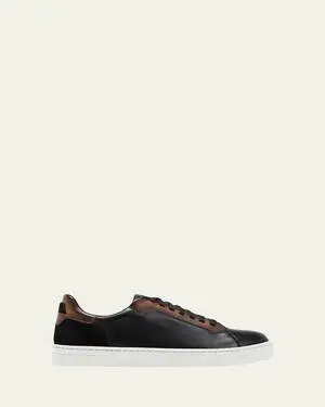 Magnanni Amadeo Bicolor Leather Sneakers - Black