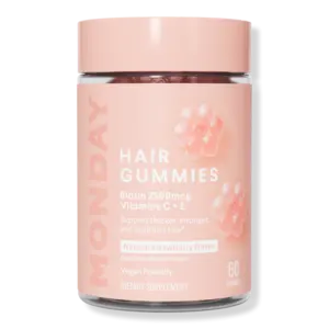 MONDAY HAIRCARE Hair Gummies With Biotin & Vitamin C+e For Thicker Stronger Hair - One-color