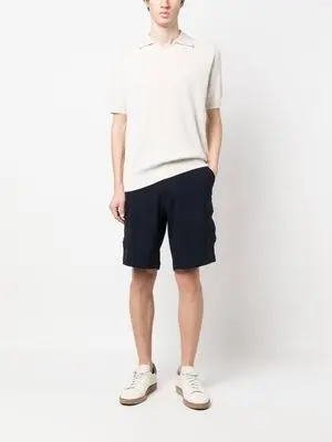 Brunello Cucinelli Ribbed Knit Polo Shirt
