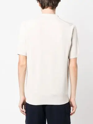 Brunello Cucinelli Ribbed Knit Polo Shirt