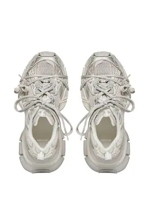 Balenciaga 3xl Lace-embellishment Sneakers - Grey