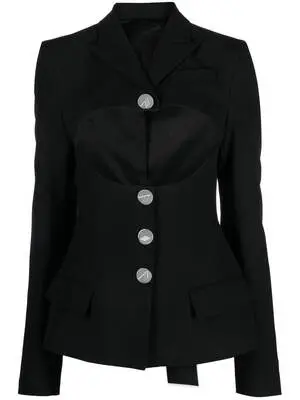 Attico Gwenda Single-breasted Blazer