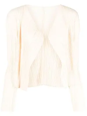 Issey Miyake Pleated Cropped Jacket