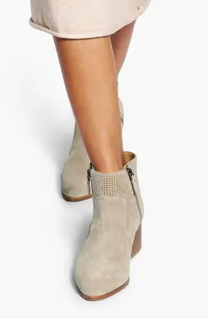 Johnston & Murphy Trista Bootie - Taupe Suede