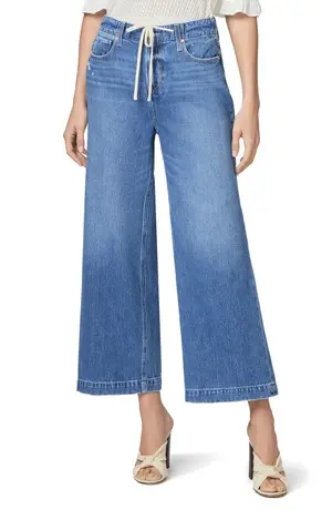 Paige Zoey Tie Waist Wide Leg Jeans