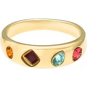Ettika Crystal Band Ring - Gold
