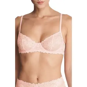 Natori Heavenly Lace Convertible Balconette Bra Seashell