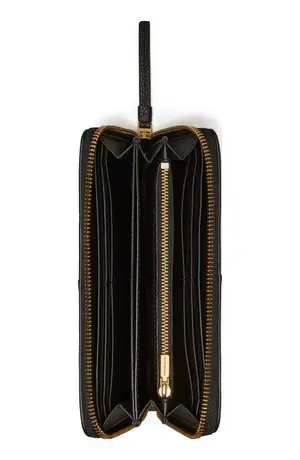 Tory Burch Mcgraw Continental Leather Zip Wallet