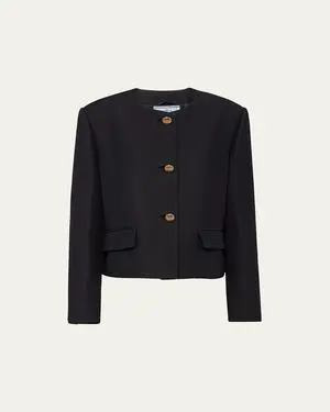 Prada Prada Round-Neck Jacket - Nero