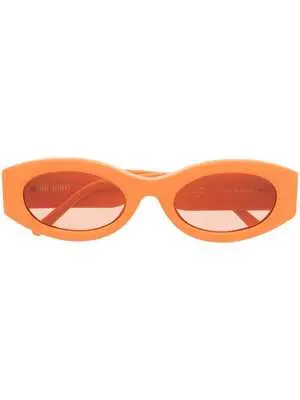 Linda Farrow X The Attico Berta Rectangle-frame Sunglasses - Orange