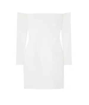 EMILIA WICKSTEAD Murielle Off-the-shoulder Cloqué Mini Dress - White