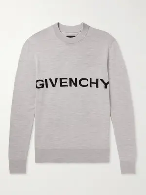 Givenchy Disney Oswald Slim-fit Intarsia Wool Sweater