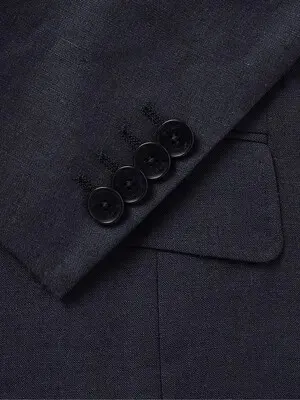 Etro Slub Linen Suit Jacket