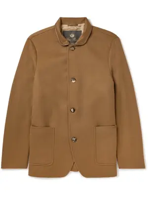 Loro Piana Spagna Leather-trimmed Rain System® Cashmere-felt Chore Jacket