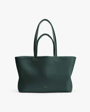 Cuyana Leather Tote Bag - Forest