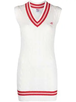 AUTRY V-neck Cable-knit Vest