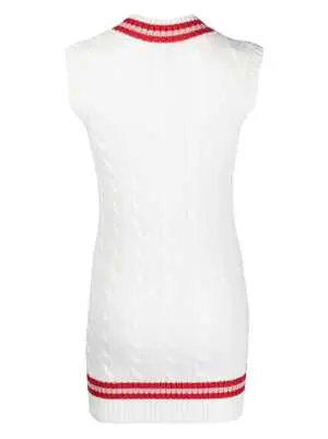 AUTRY V-neck Cable-knit Vest