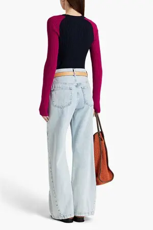Rag & Bone Navaya Ribbed Cotton And Cashmereblend Sweater