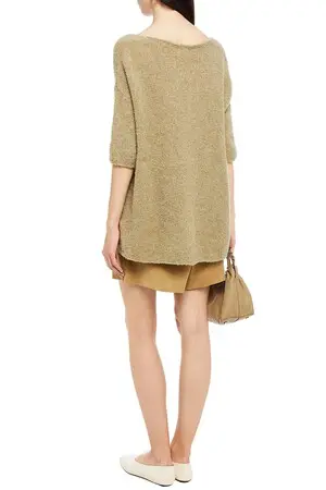 American Vintage Oversized Brushed Merino Woolblend Bouclé Sweater