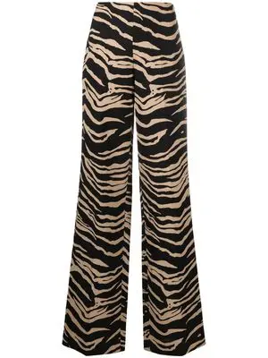 Stella McCartney High-waisted Contrasting Colour Trousers