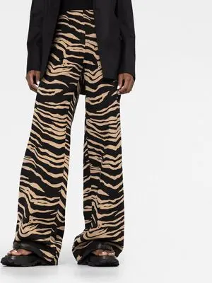 Stella McCartney High-waisted Contrasting Colour Trousers