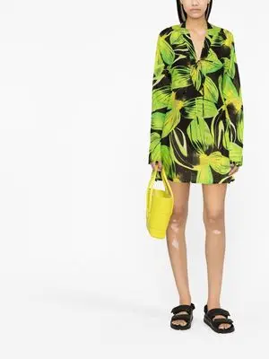 LOUISA BALLOU Floral-print Minidress