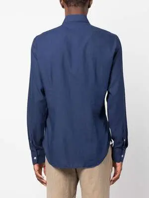 Fedeli Poplin Long-sleeve Shirt