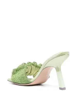 SEBASTIAN MILANO Leather Sandals - Green