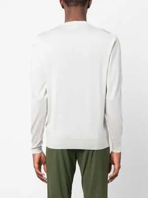 Fedeli Ribbed Crew Neck Jumper - Grey
