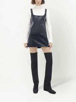 COURREGES Re-edition Vinyl Mini Dress - Blue