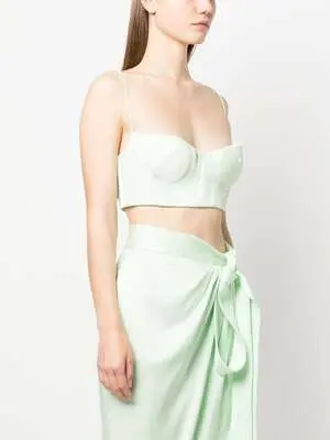 Alex Perry Cropped Bustier Top