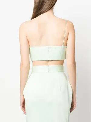 Alex Perry Cropped Bustier Top