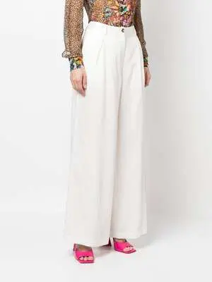 BLUGIRL Pinstriped Wide-leg Trousers