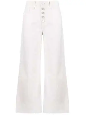 FRAME Cropped Wide-leg Jeans