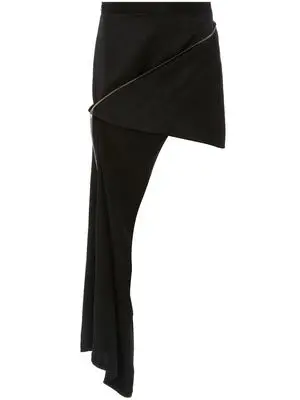 JW Anderson Zip-detail Mini Skirt - Black
