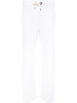Brunello Cucinelli Fine-ribbed Knitted Trousers - White