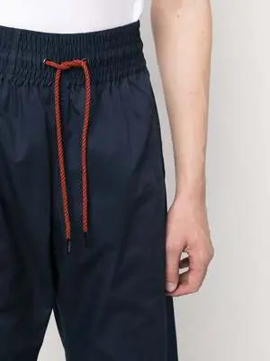 Viktor & Rolf Wide Leg Cotton-blend Trousers With Drawstring