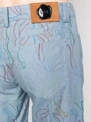 Viktor & Rolf 5-pocket Printed Cotton Shorts