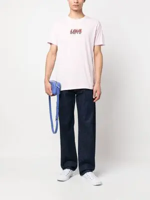 Viktor & Rolf Love-print Cotton-blend T-shirt