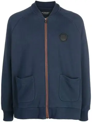 Viktor & Rolf Logo Patch Zip-up Bomber Jacket