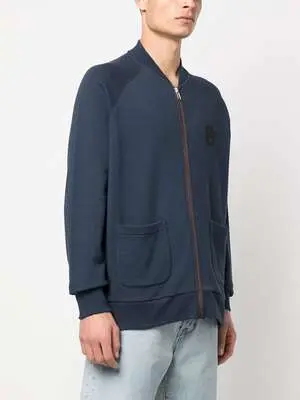 Viktor & Rolf Logo Patch Zip-up Bomber Jacket