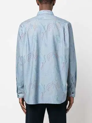 Viktor & Rolf Graphic-print Button-up Denim Shirt
