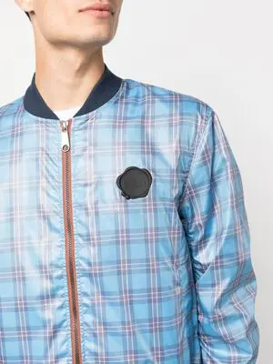 Viktor & Rolf Logo-detail Tartan-check Bomber Jacket