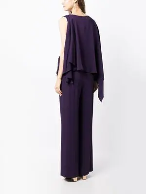 Alberta Ferretti Draped Detail Jumpsuit