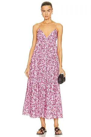 Matteau Triangle Tiered Sundress In Pink