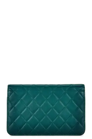 Chanel Lambskin Wallet On Chain In Dark