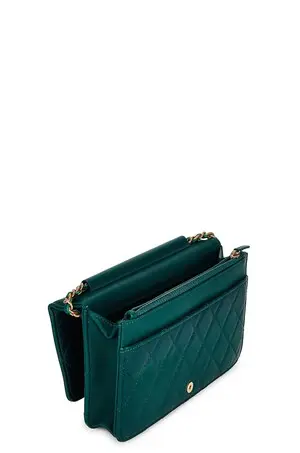 Chanel Lambskin Wallet On Chain In Dark