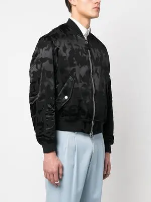 Alexander McQueen Logo-print Bomber Jacket