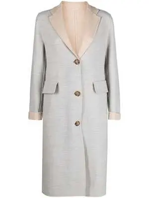 Eleventy Two-tone Wool Coat